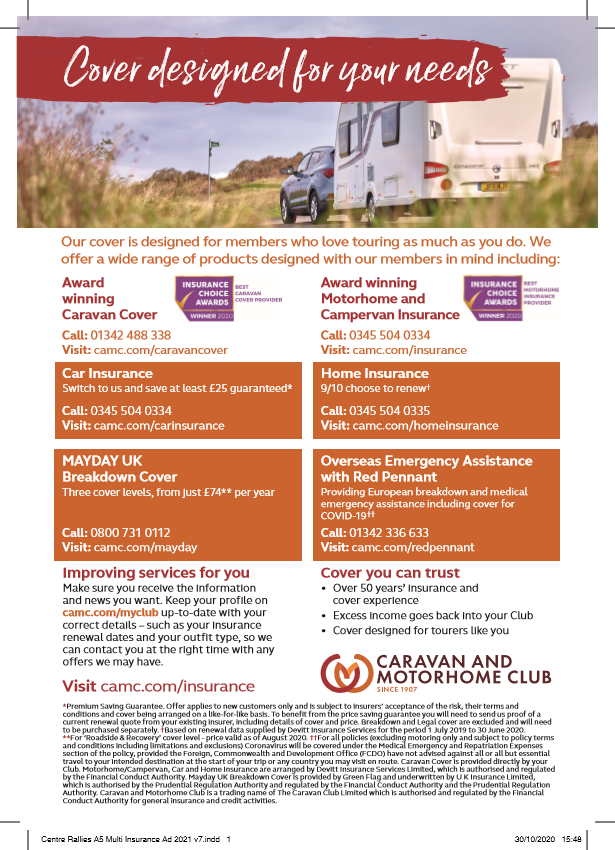 Caravan Club Multi Insurance Services – South Essex Centre, Caravan and ...
